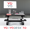 Yo Yo DESK 70 Sit Stand Desk Desk Riser Designed for Single Monitor Sit Stand