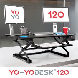 Yo-Yo DESK® 120 Standing Desk – Designed for Larger Desks & Dual Monitors